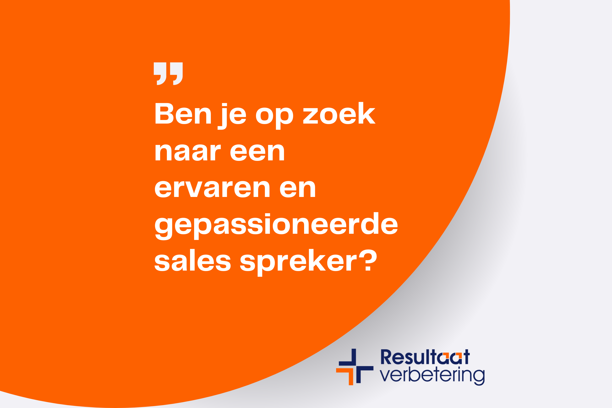De Sales Spreker - Resultaat Verbetering